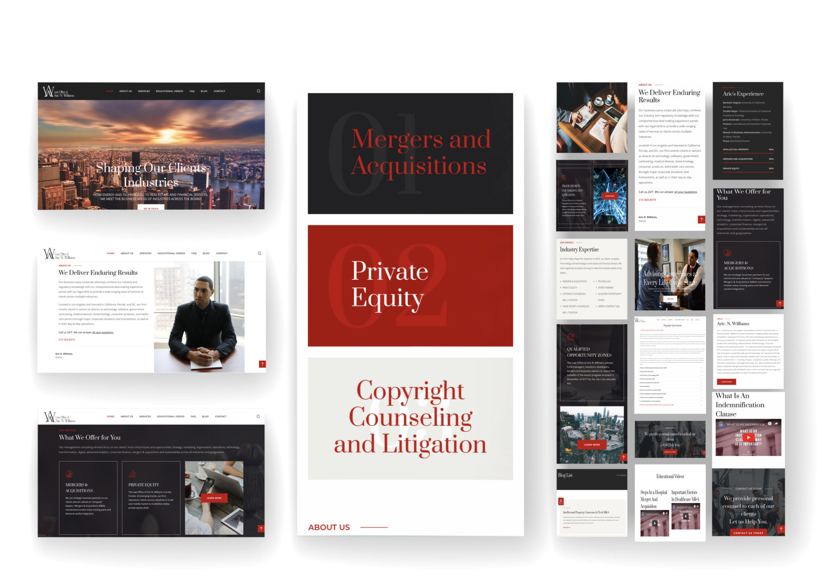 Website Design for Aric Williams Law - ADventure Marketing